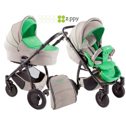 Zippy Sport бебешка количка 2в1 лен/зелено