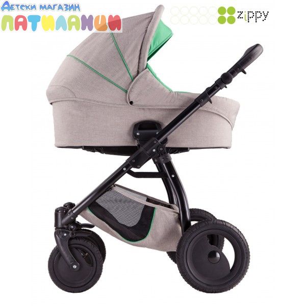 Zippy Sport бебешка количка 2в1 лен/зелено